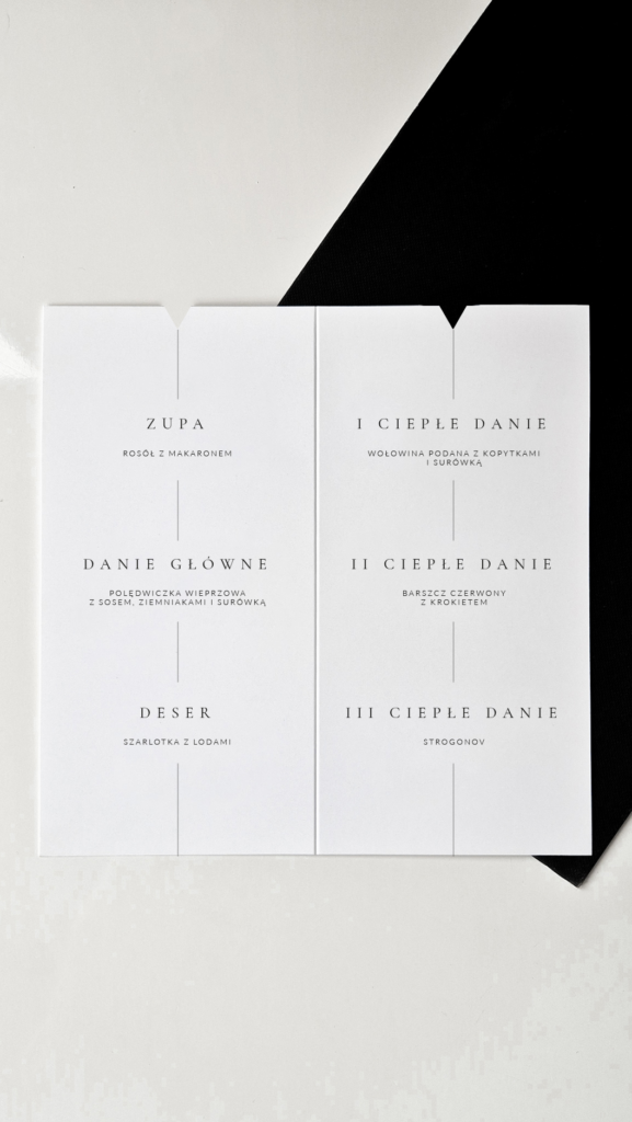 Vesper - menu składane - Kalmarry.pl